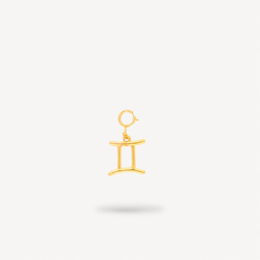 Gemini Dollar Charm 18k/22k Gold | KAARA – Kaara - Fine Jewellery